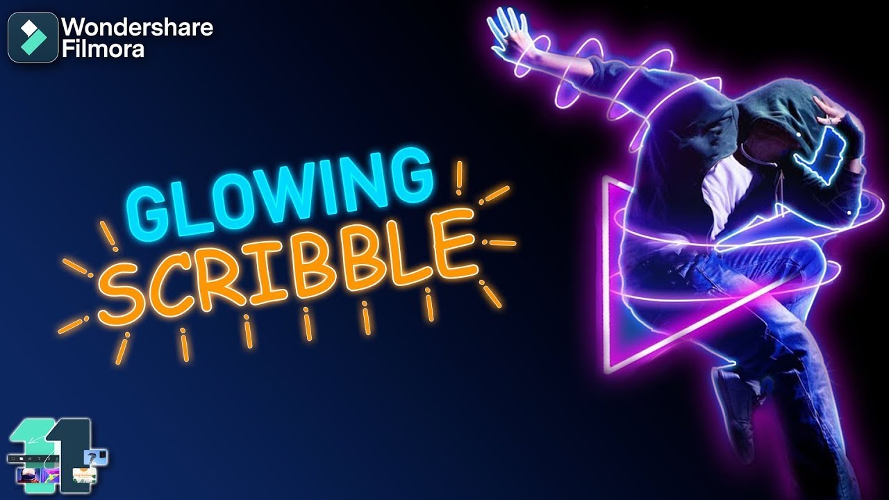 FILMORA 11 | HOW TO GLOWING NEON SCRIBBLE EFFECT FOR MUSIC VIDEOS | NEON LINE GLOW ANIMATION ...