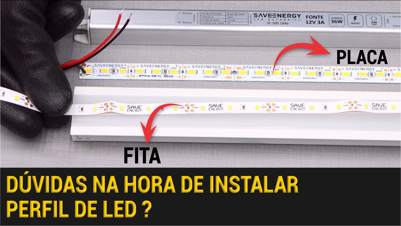 Instalação Perfil de LED Save Energy - YouTube