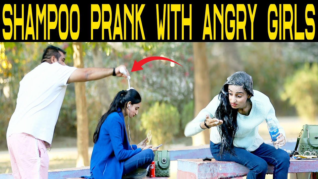 Shampoo Prank With Angry Girls | Velle Loog Khan Ali - YouTube