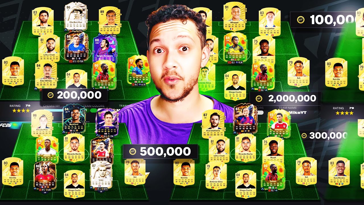 *NEW* I BUILD YOUR TEAMS! FC 26 150K, 200K, 500K, 1M, 2M SQUAD BUILDER ...