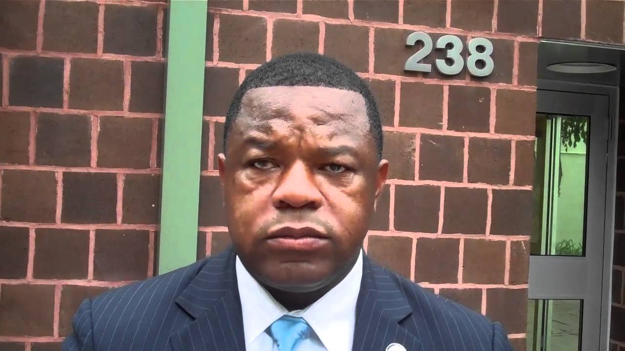 Mayor Tony Mack at the ribbon cutting for the newly renovated Ike ...