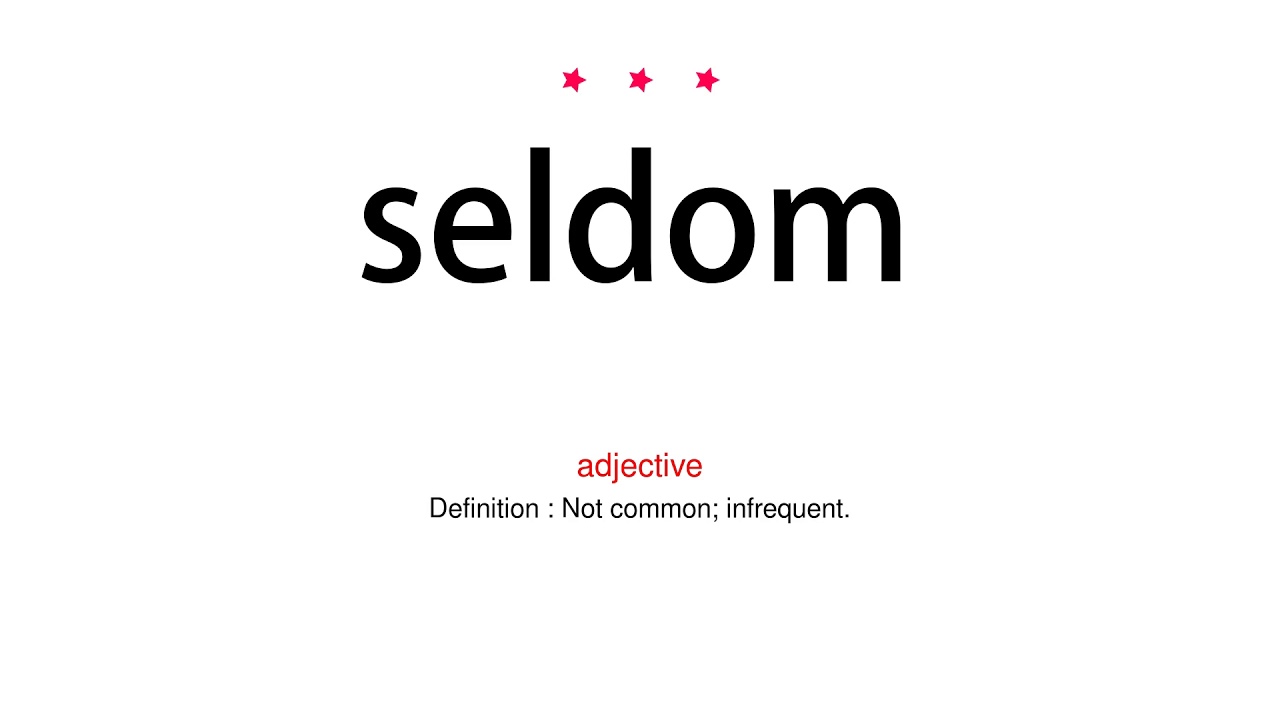 How to pronounce seldom - Vocab Today - YouTube