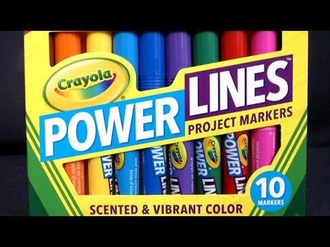 Power Lines Project Markers from Crayola - YouTube