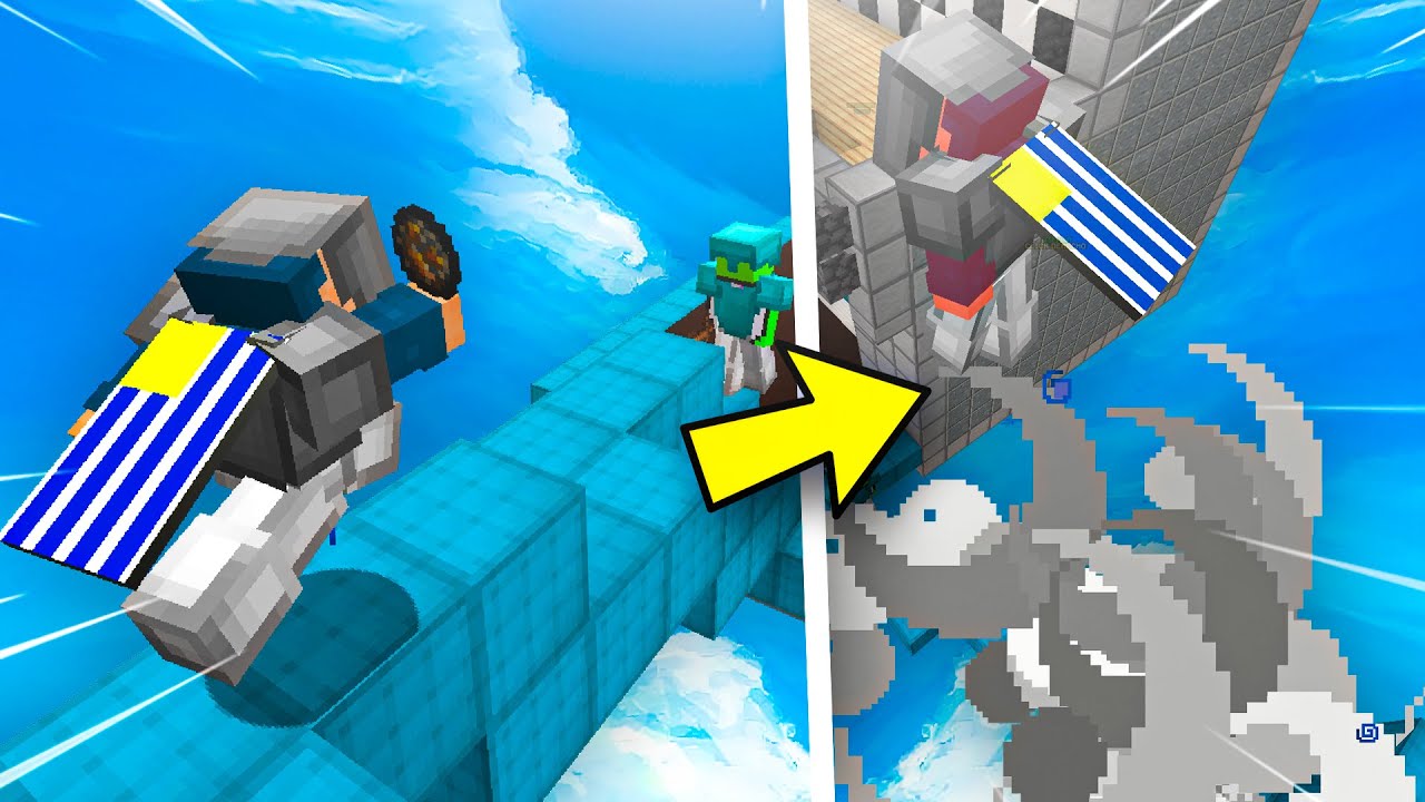 FIREBALL JUMP en BEDWARS... - YouTube