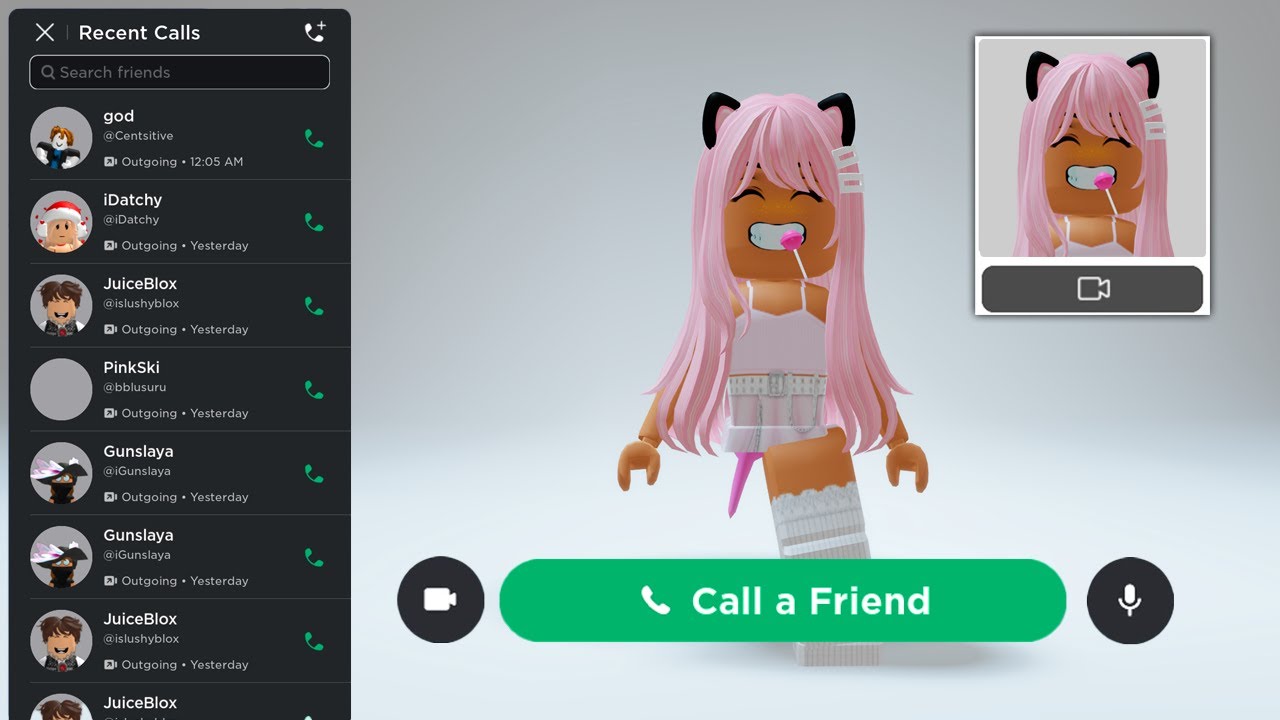 NEW ROBLOX VIDEO CALL UPDATE 💀 - YouTube
