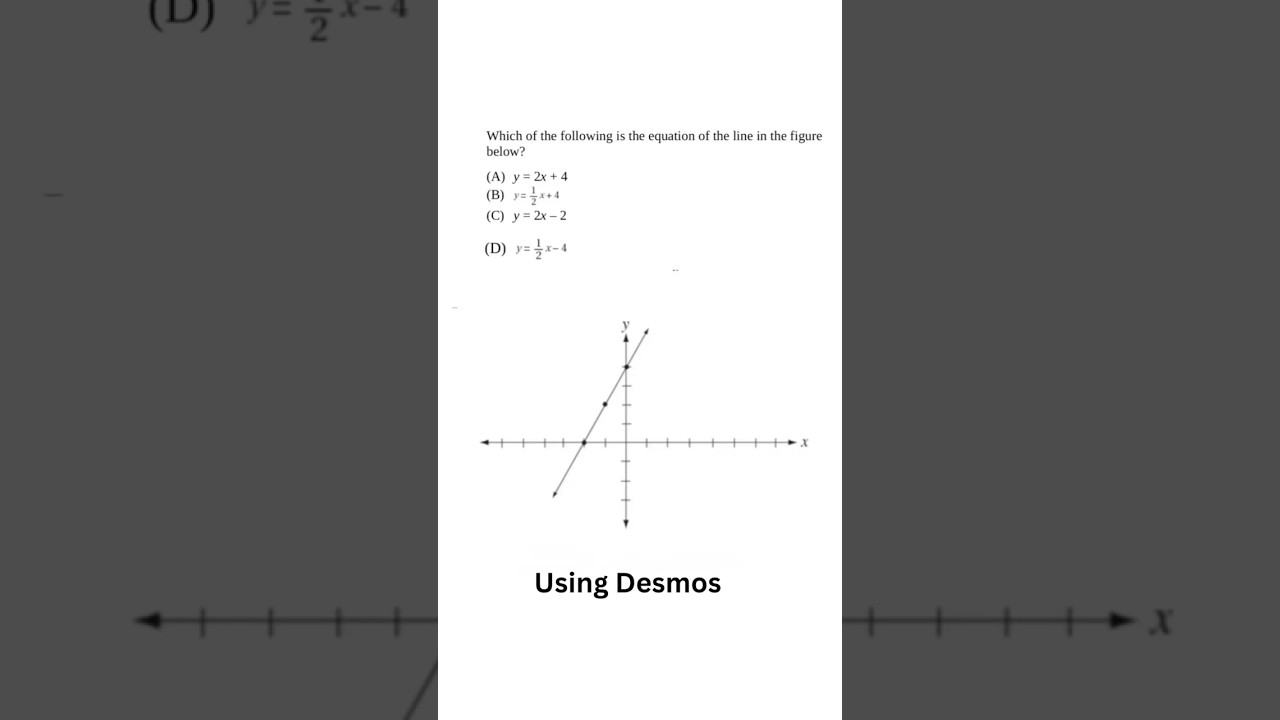 Slope Intercept Form Practice 2B using Desmos #subscribe #sat #maths # ...