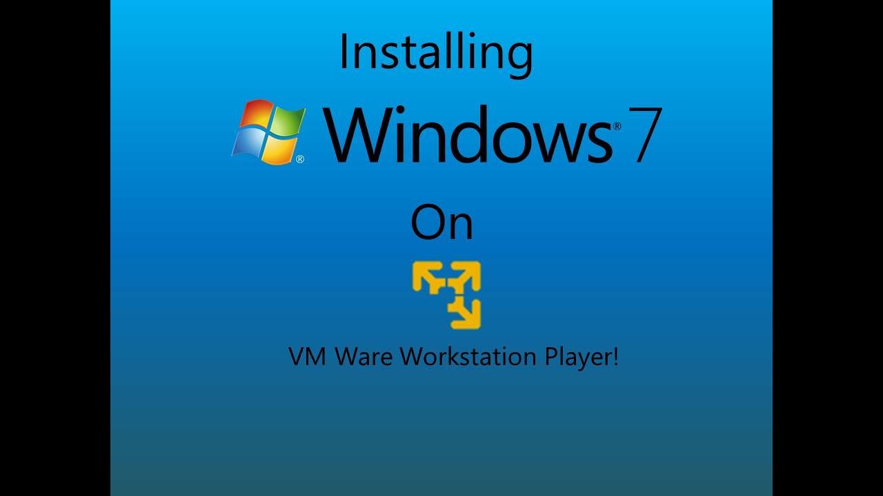 Installing Windows 7 On VM Ware! - YouTube