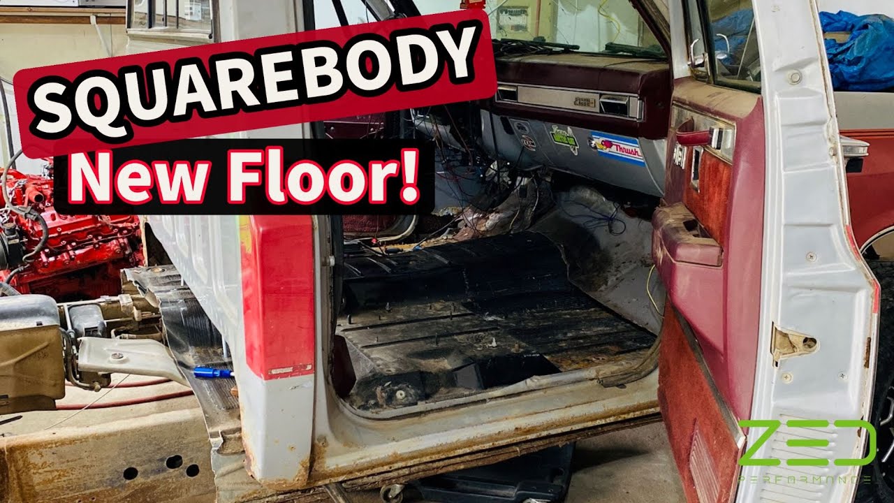 Square Body Duramax Swap [ Welding cab to new floor ] - YouTube