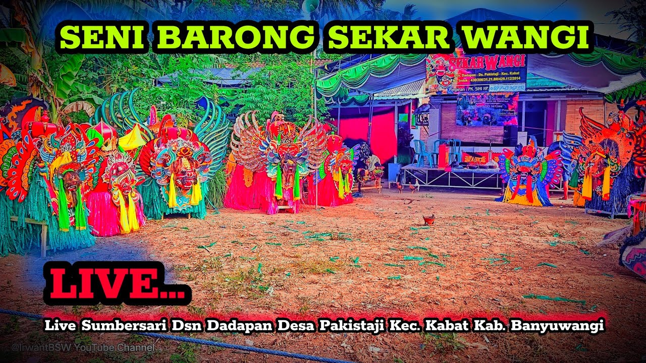 LIVE SENI BARONG SEKAR WANGI Live Sumbersari Pakistaji - YouTube