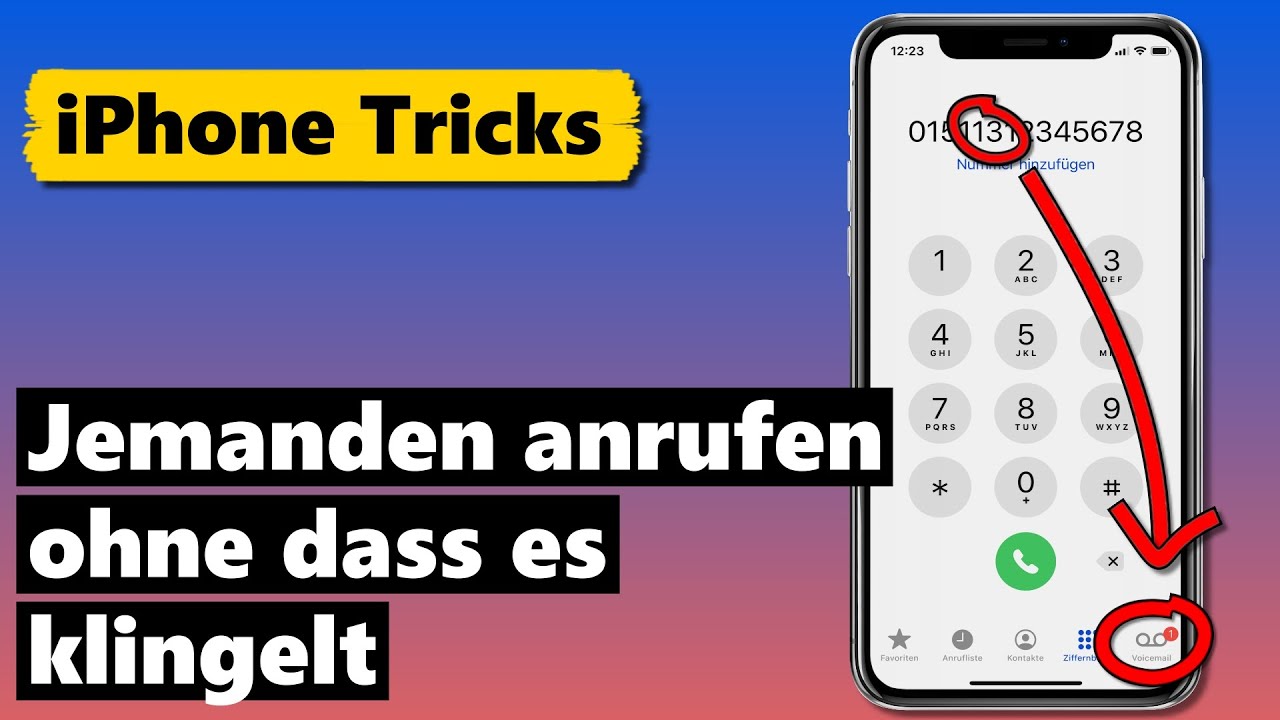 Jemanden anrufen, ohne dass es klingelt 🔕🗣️📥 - YouTube