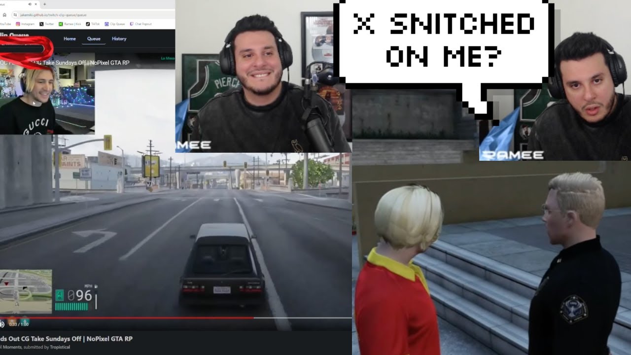 Ramee Reacts To X Wanting To Hangout With CG & X Snitching On Ramee To ...