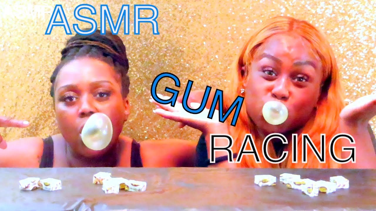 ASMR GUM RACING CHALLENGE - GUM RACE - YouTube