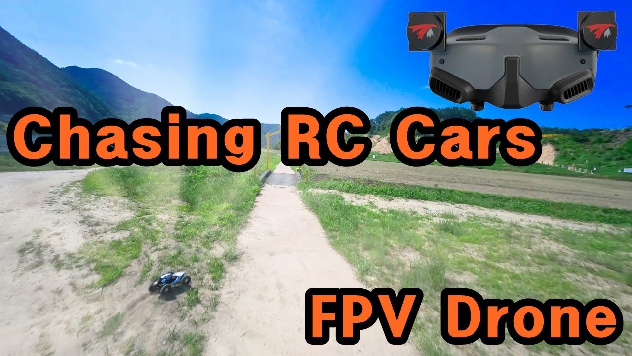 5" FPV 드론으로 RC 자동차 체이싱! / 5" FPV Drone Chasing RC Cars / FPV Freestyle ...