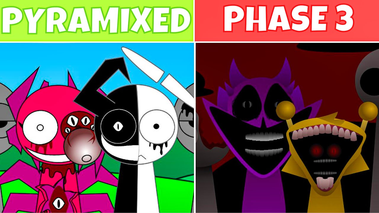 Incredibox Sprunki - Pyramixed Phase 3 | Normal vs Horror - YouTube