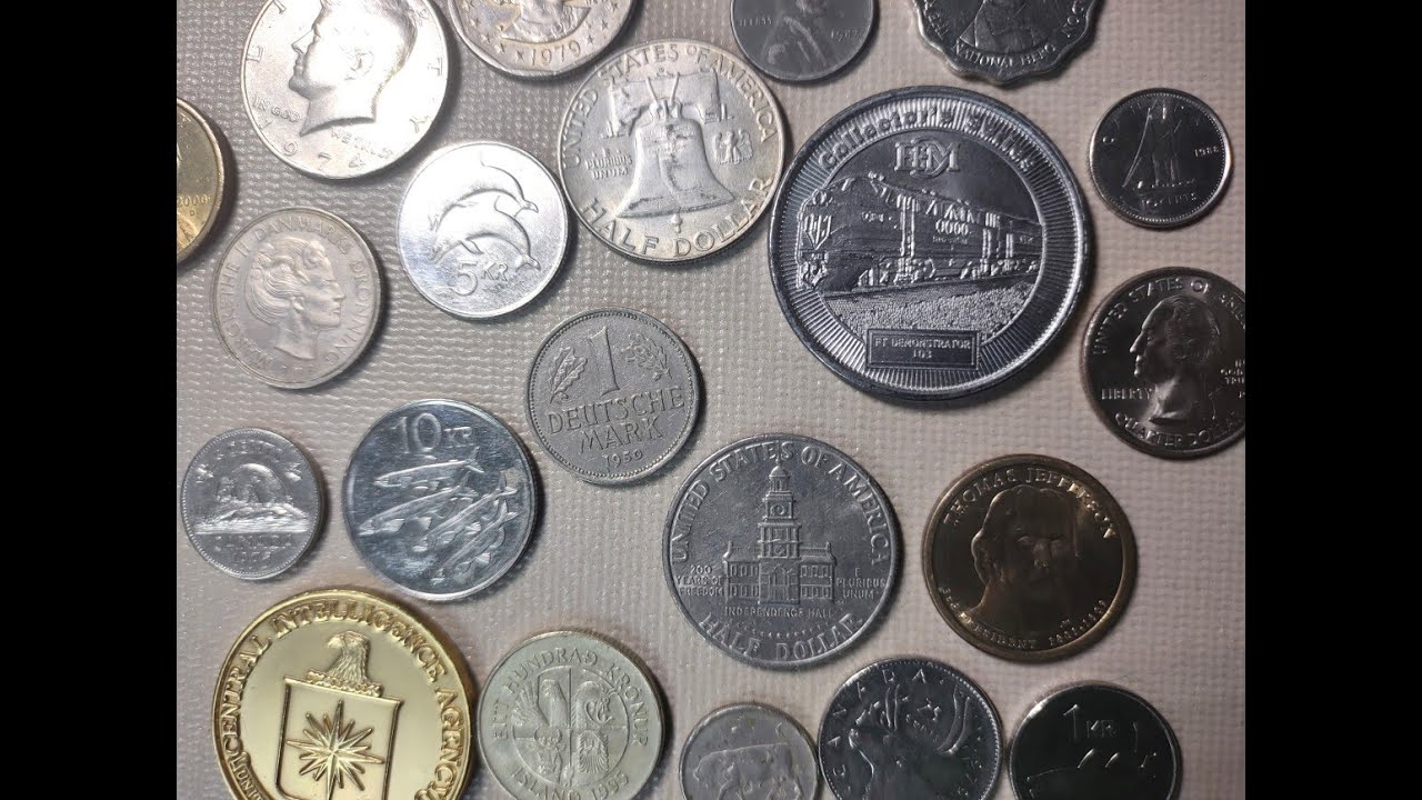 Coins & Tokens Collection - YouTube