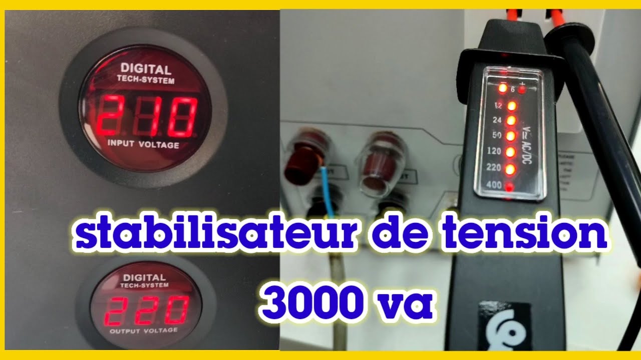 تشغيل ستابيليزاتور 3000 stabilisateur / régulateur - YouTube