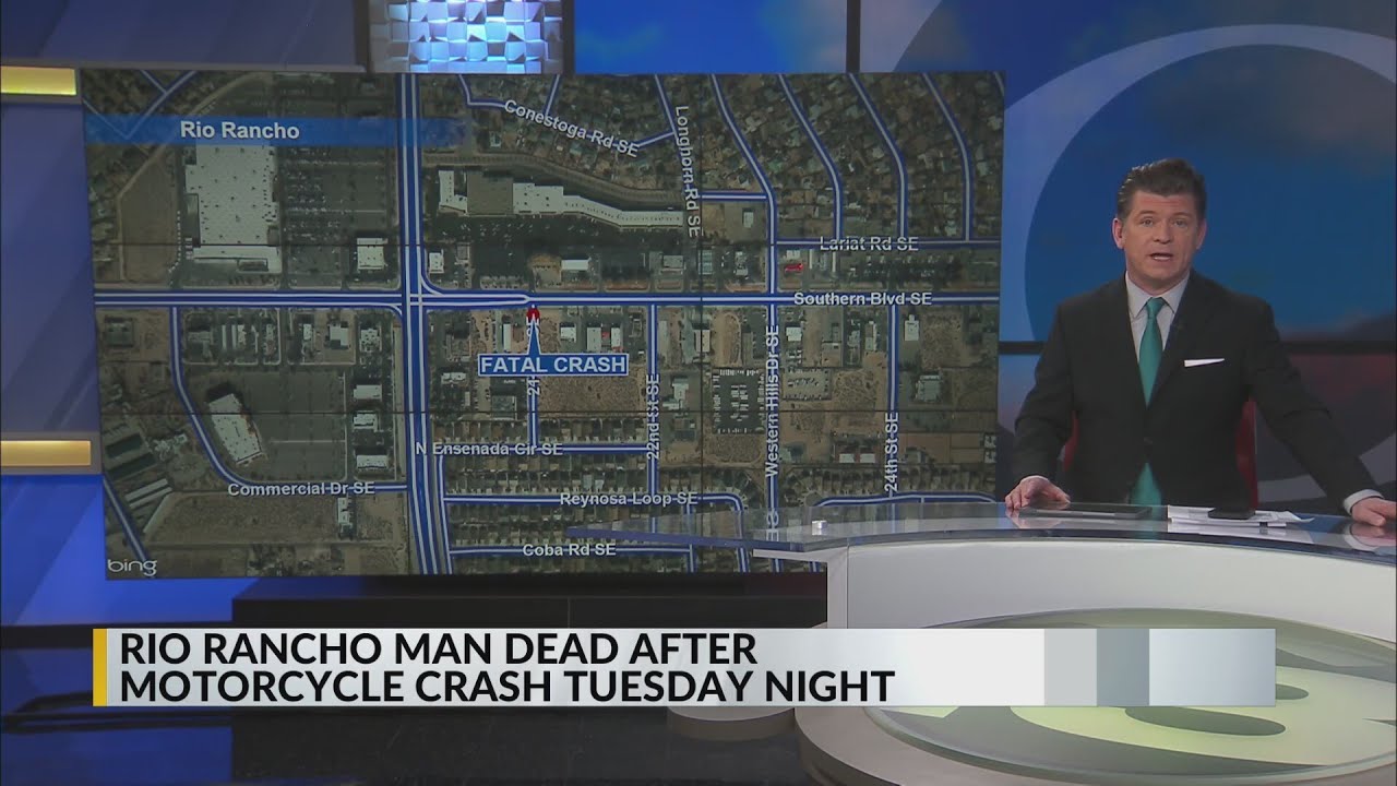 One dead, one injured in Rio Rancho motorcycle crash - YouTube