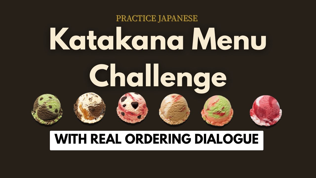 Katakana Menu Practice: Ordering at 31 Ice Cream in Japan - YouTube