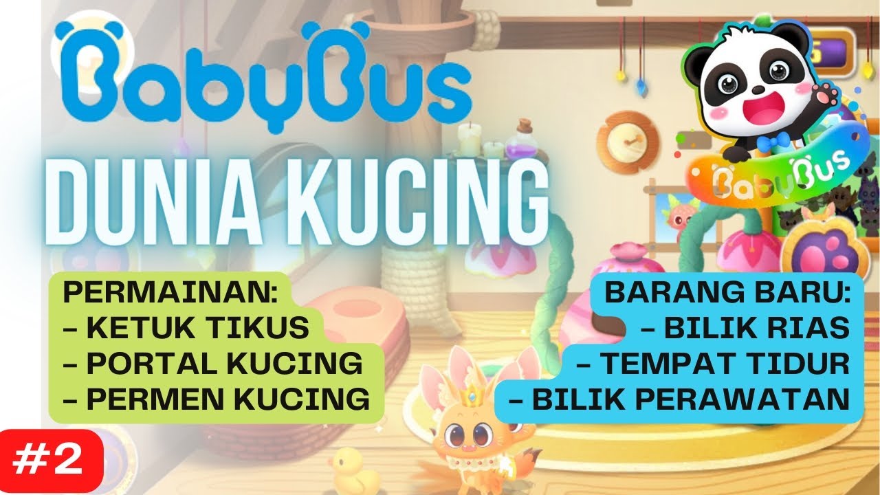 Baby Bus Gameplay-Dunia Kucing Eps.2; Membeli Kasur, Bilik Rias ...