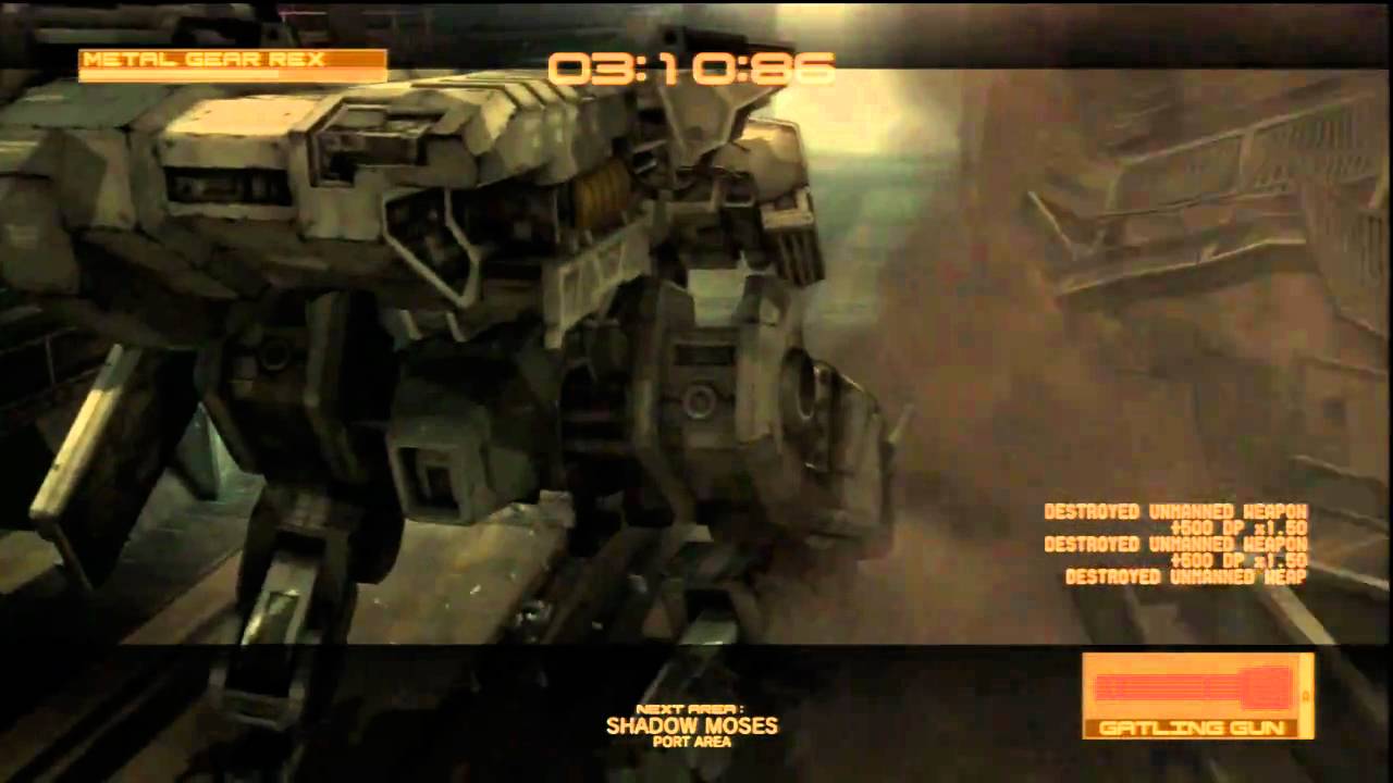 MGS4 HD Walkthrough (No Kill & Alert) Act4 Part49 B BossFight Ray ...