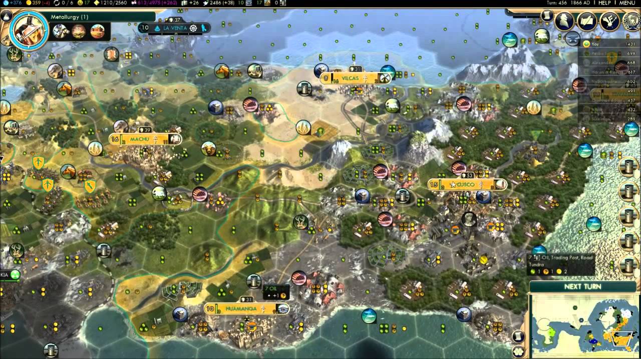 Civ 5 - Incan - part 12 - Vs Songhai - YouTube