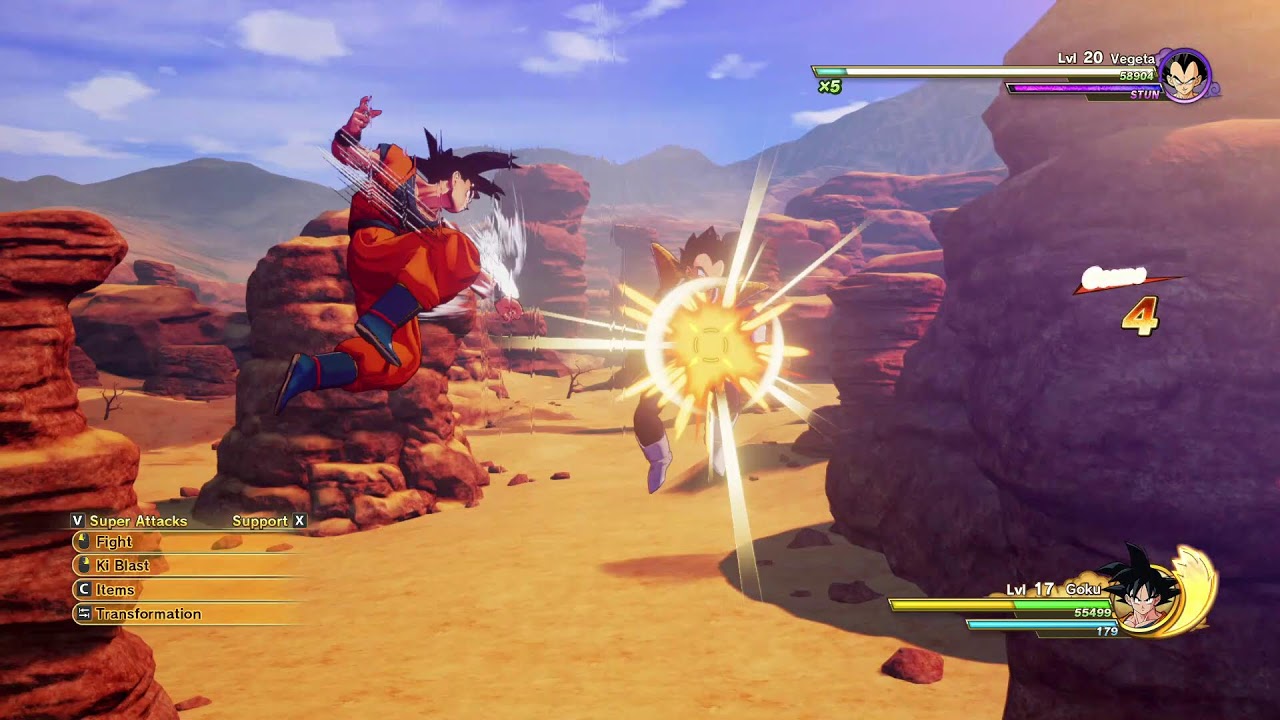 DBZ Kakarot Gameplay 4K - YouTube