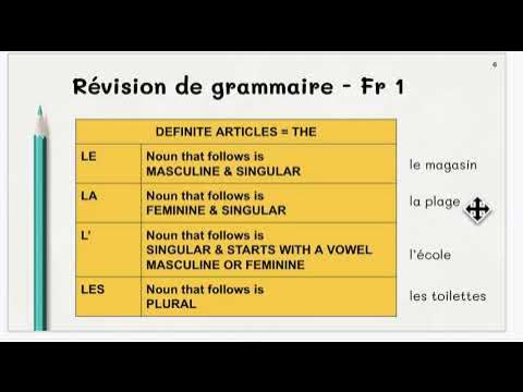 mini leçon contractions avec à - YouTube