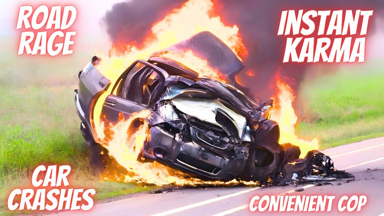 BEST OF THE MONTH - Road Rage! Brake Checks! Bad Drivers! Instant Karma ...