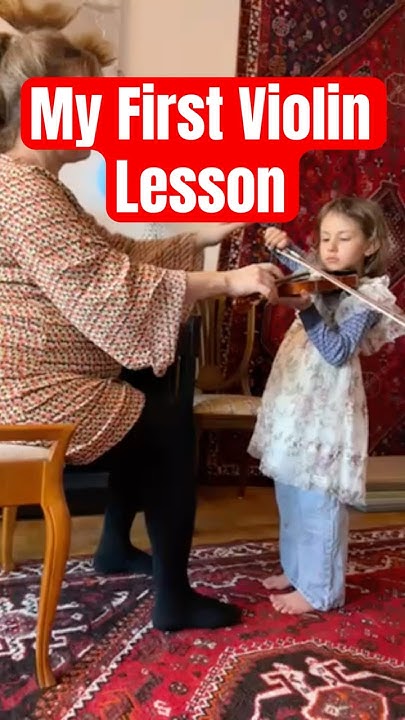 My First Violin Lesson - YouTube
