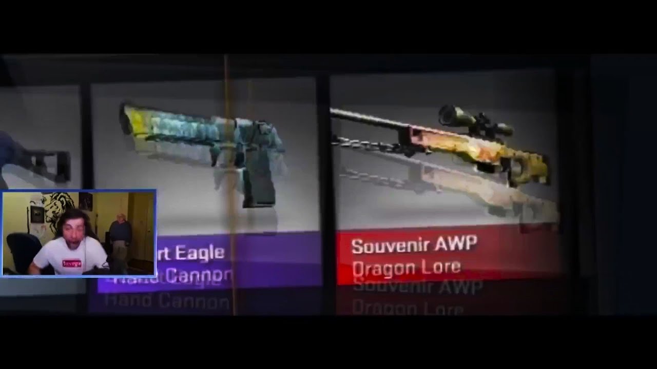 Dragon lore with 1 case! CS GO REACTIONS COMPILATION! - YouTube