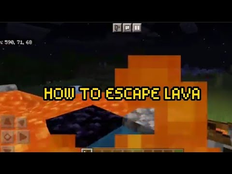 How To Escape Lava In Minecraft? Survival Mode #minecraft - YouTube