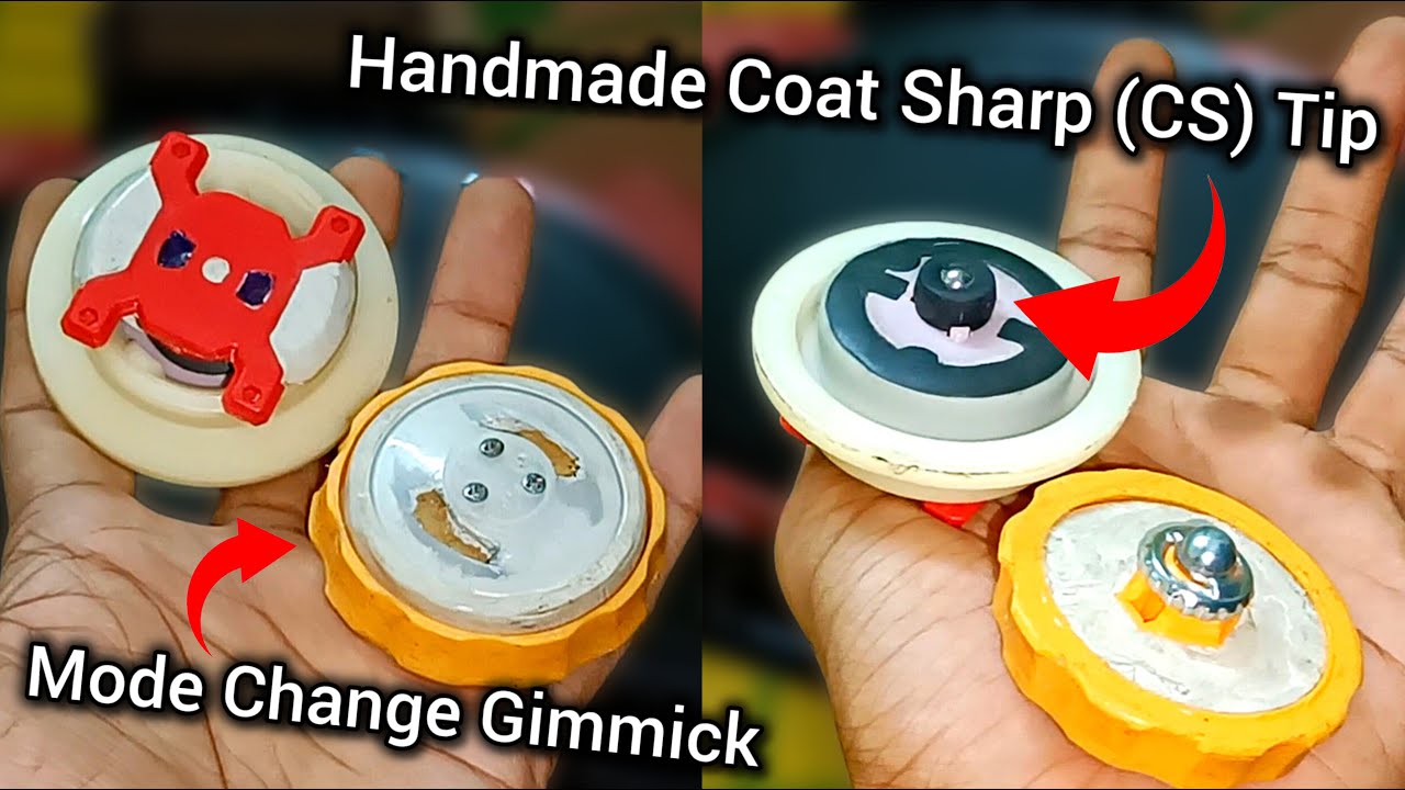 Handmade Beyblades With Mode Change Gimmick - YouTube