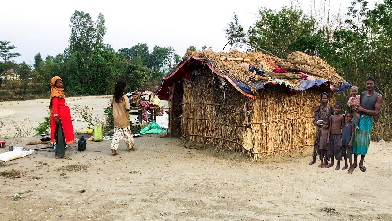How Do Poor People Live In Rural Village || They Are Poor But Happier ...