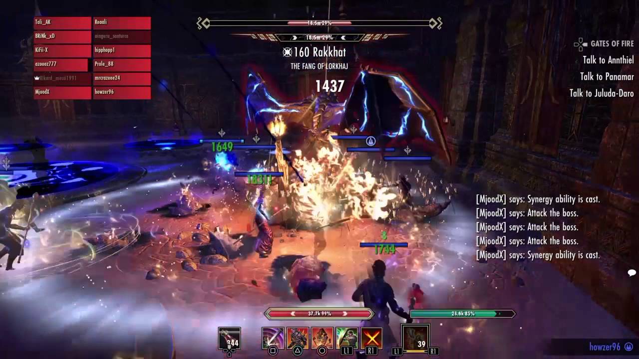 ESO PS4- VMOL LAST BOSS- OFF TANK- IVORY - YouTube