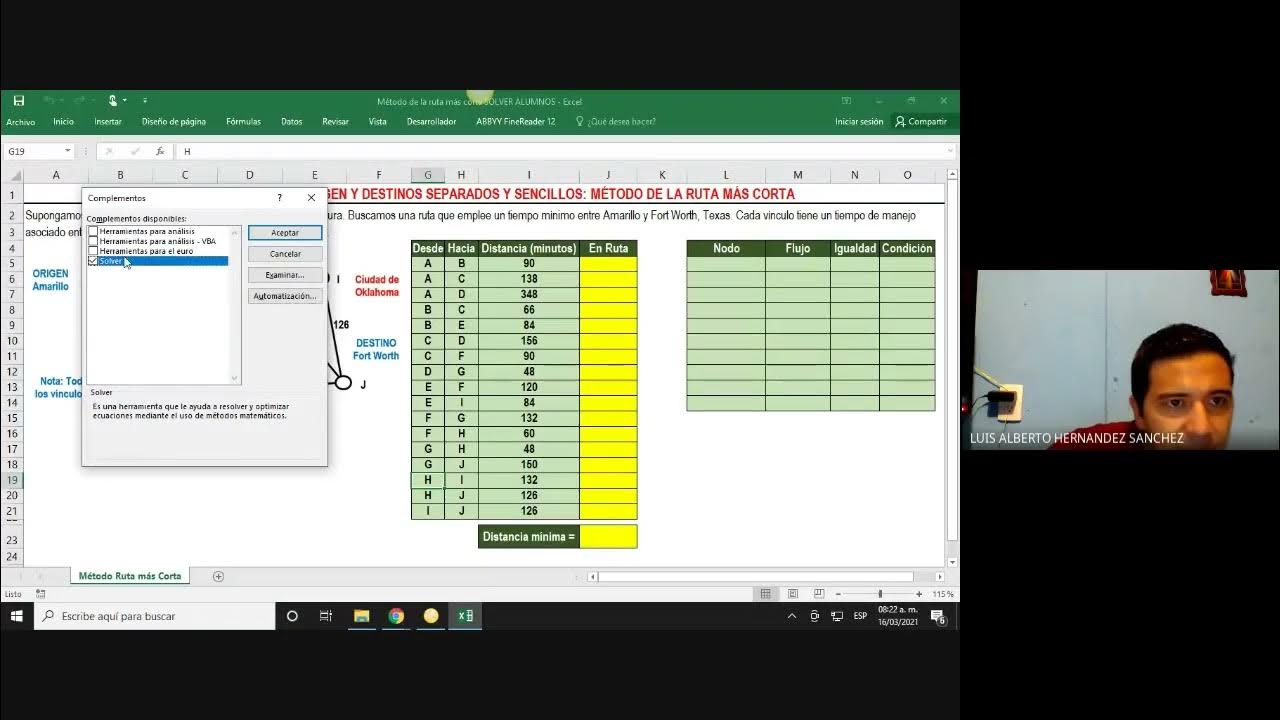 Habilitar Complemento Solver en Excel - YouTube