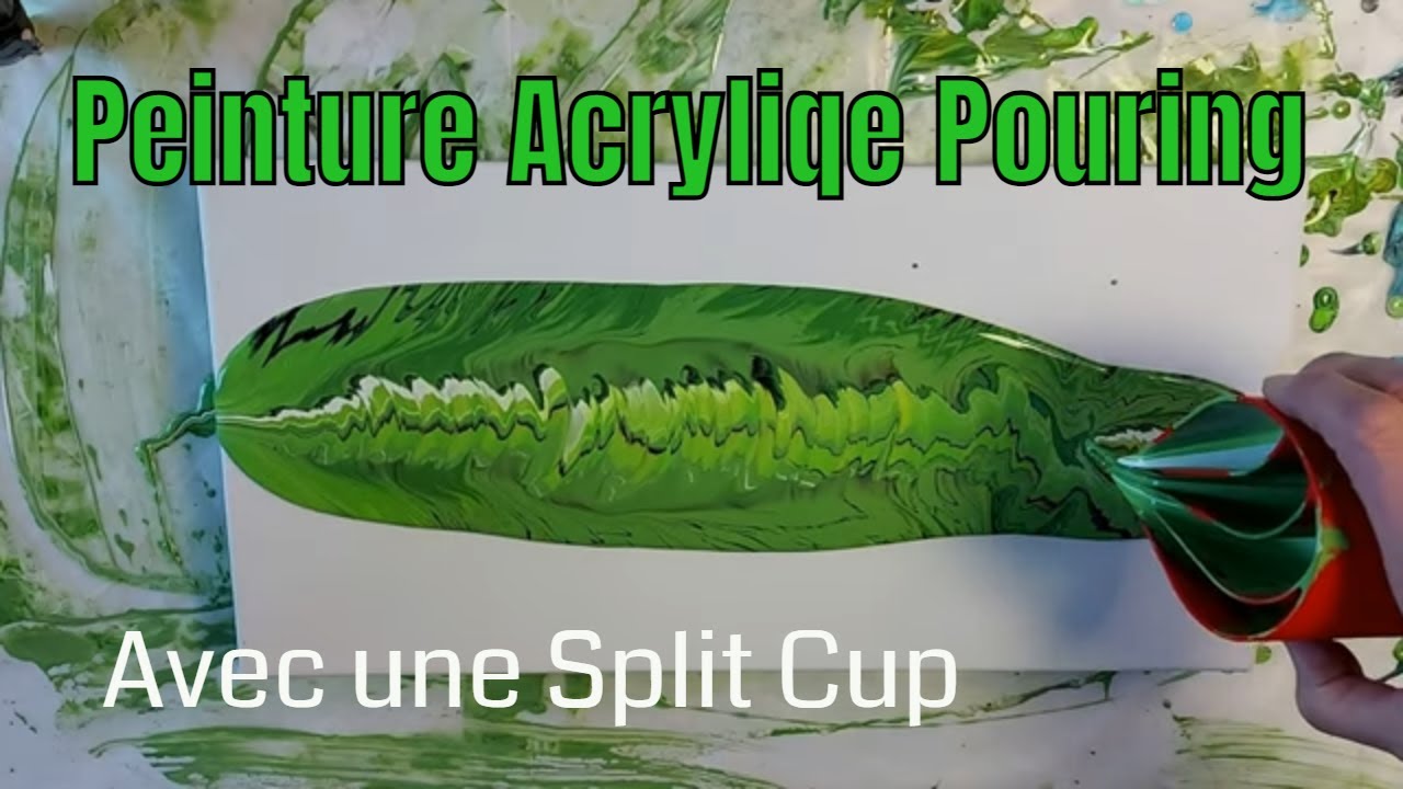 Peinture Acrylique Pouring, explications🟢Démo N°87🟢🍏🌲🍀🟢# ...