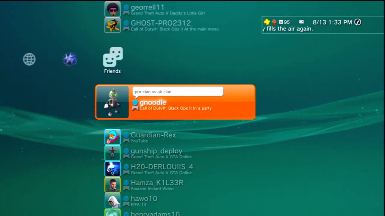 95 FRIENDS ONLINE PS3 NETWORK-WE ARE COMBINED - YouTube