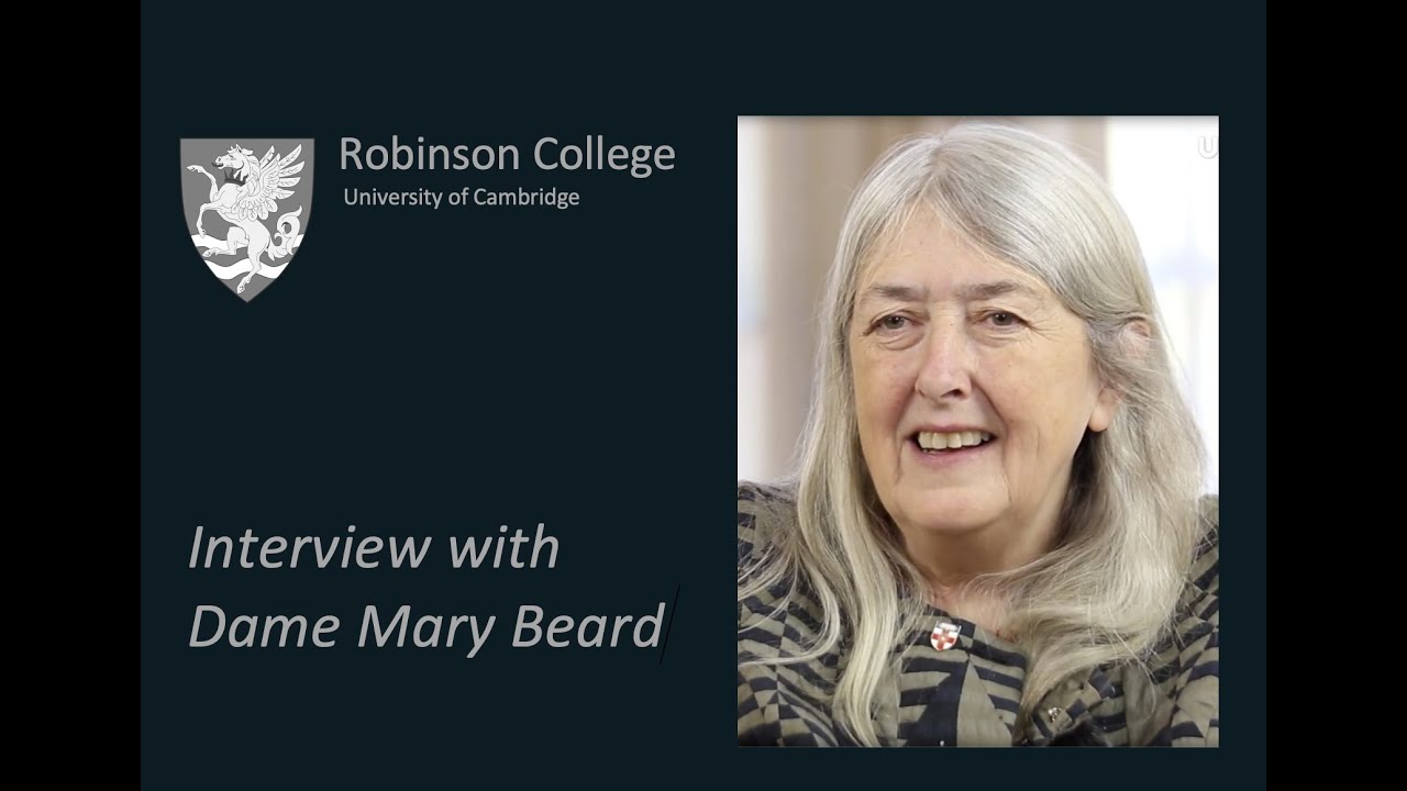 Prof. Mary Beard interview for Robinson College, Cambridge - YouTube