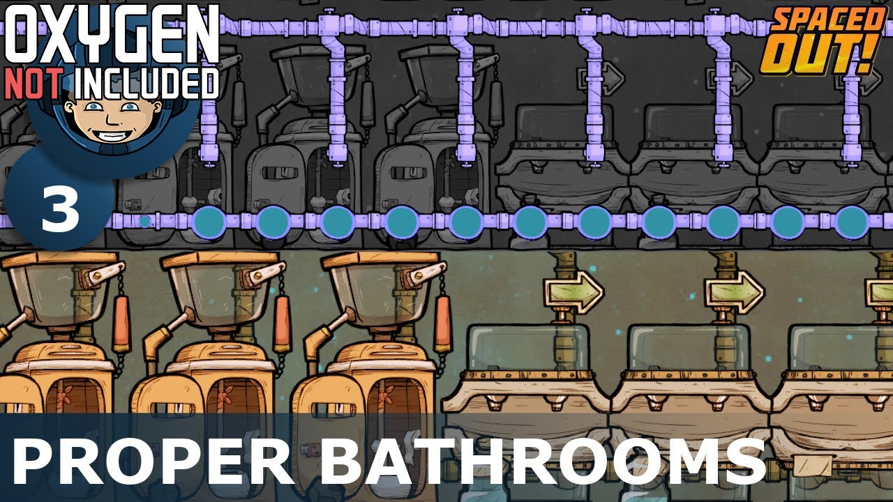 PROPER BATHROOMS - ONI - Spaced Out: Ep. #3 (Oxygen Not Included) - YouTube