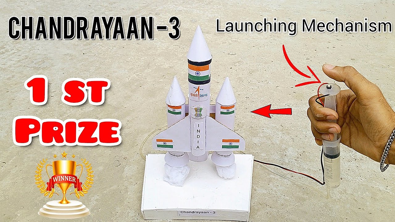 Chandrayaan-3 working model | Chandrayaan project for school | rocket ...