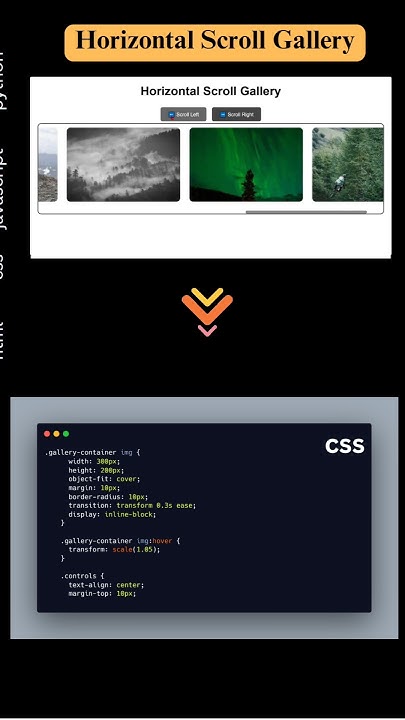 Mind-Blowing Horizontal Scroll Gallery Using Only HTML, CSS & JS! - YouTube