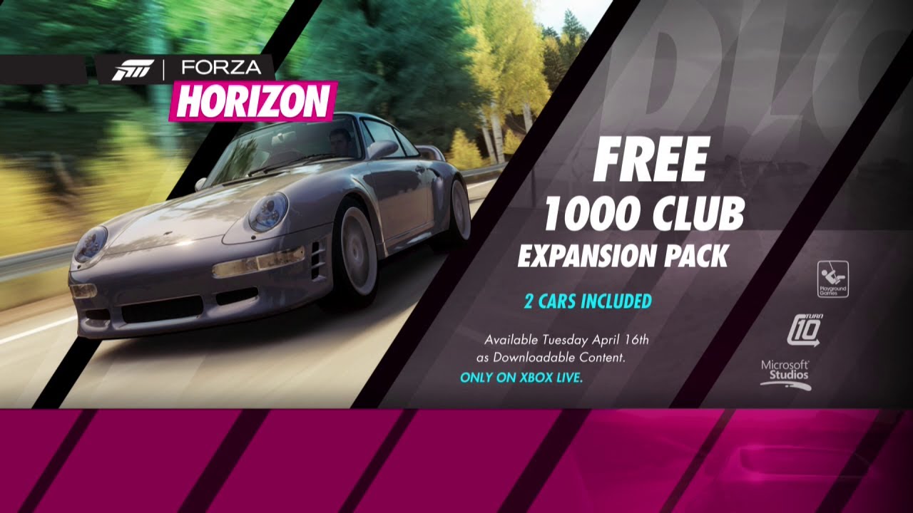 Forza Horizon | FREE "1000 Club" Expansion Pack Trailer [EN] (2013 ...