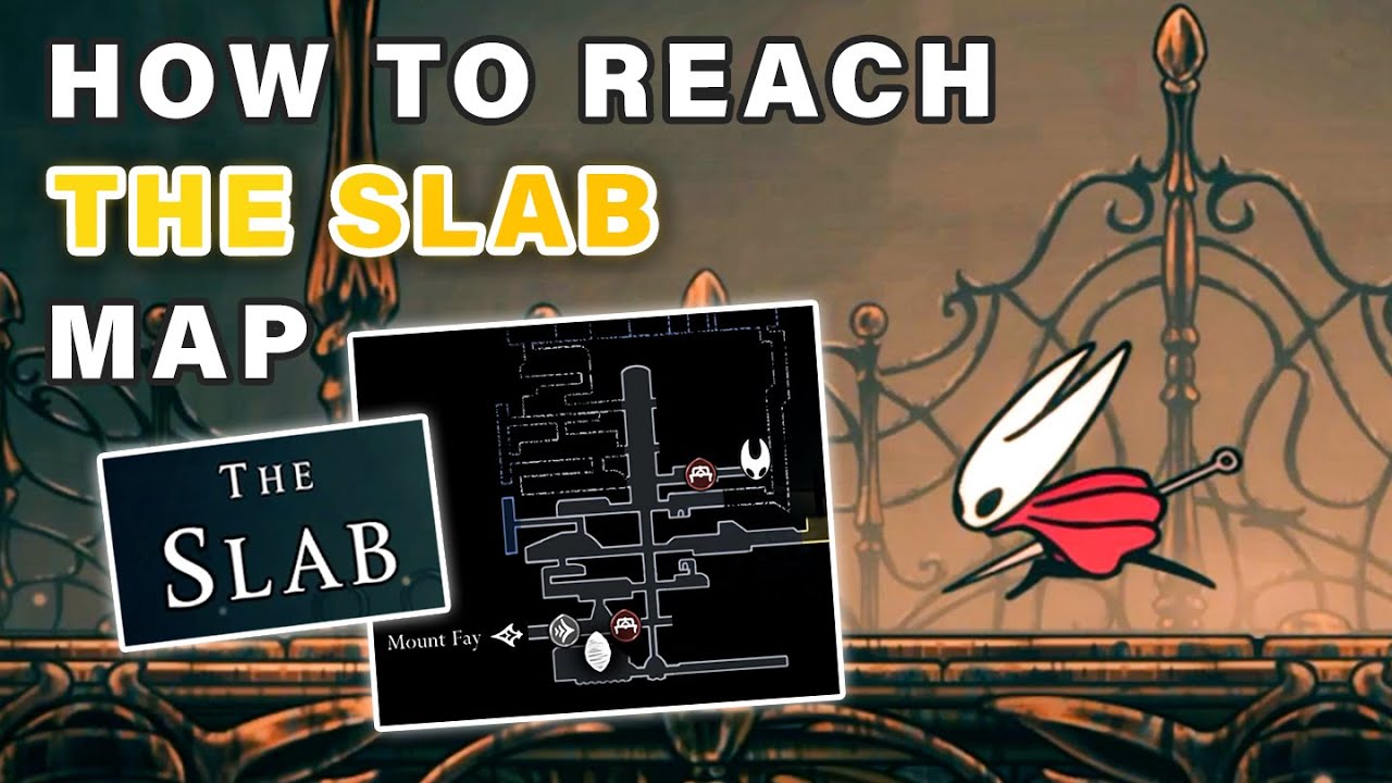 How to reach The Slab Area Map Hollow Knight: Silksong - YouTube