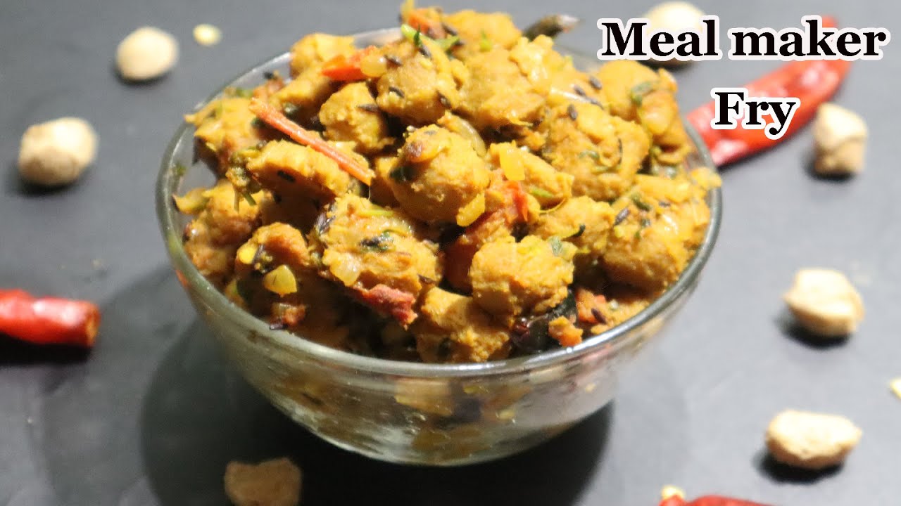 meal maker fry recipe in kannada | Soya recipe | meal maker fry - YouTube