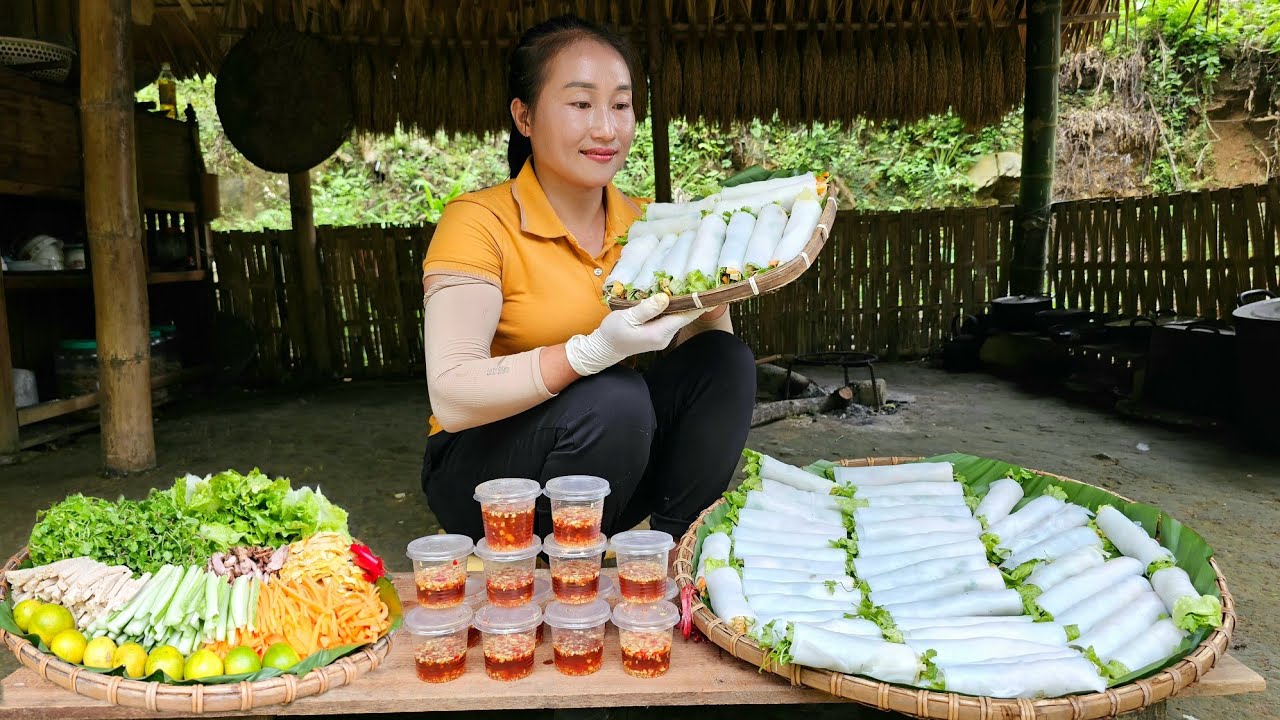 Recipe and Process of Making Pho Rolls - A rustic dish that conquers ...