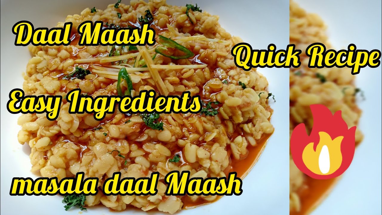 Daal Maash | Masala daal | Quick Recipe | #food #recipe # desi style # ...