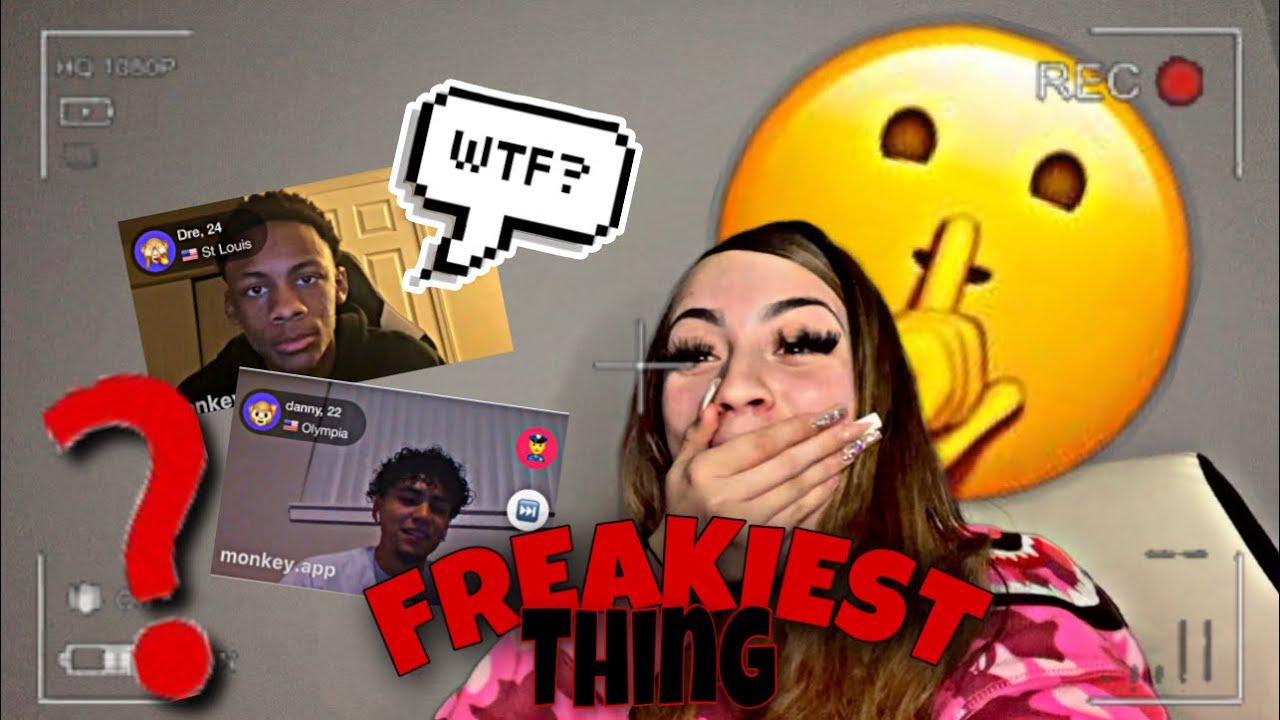 ASKING PEOPLE QUESTIONS *on the monkey app*😏 FREAKIEST THING OR A ...
