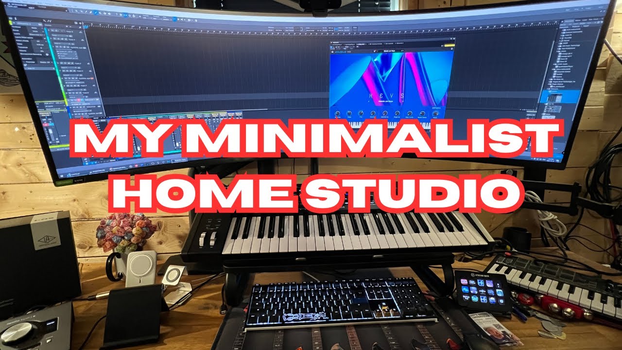 My MINIMALIST HOME STUDIO Tour 2024 - YouTube