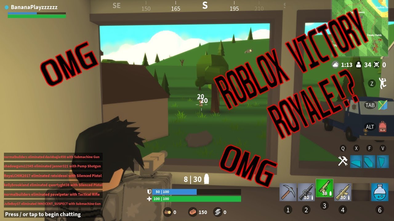 I ACTUALLY PLAYED ROBLOX FORTNITE *ROBLOX VICTORY ROYALE!?* - YouTube