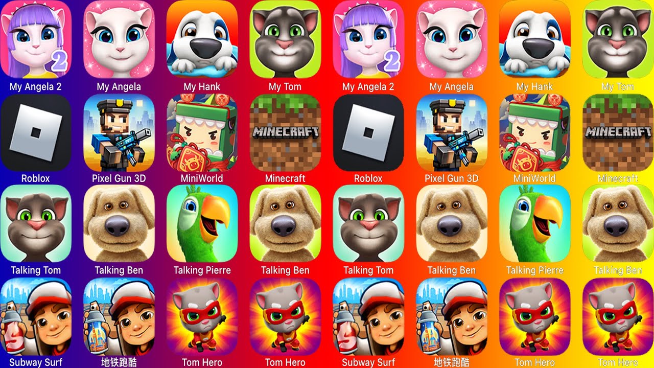 My Talking Angela 2,My Talking Angela,My Talking Hank,My Talking Tom ...